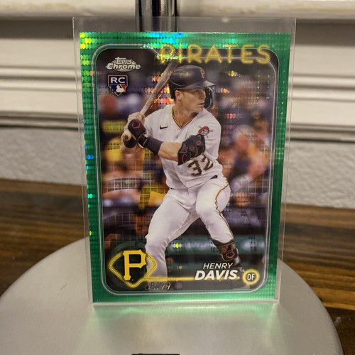2024 Topps Chrome Green Sonar Numbered 68/99 Henry Davis Rookie Card | eBay