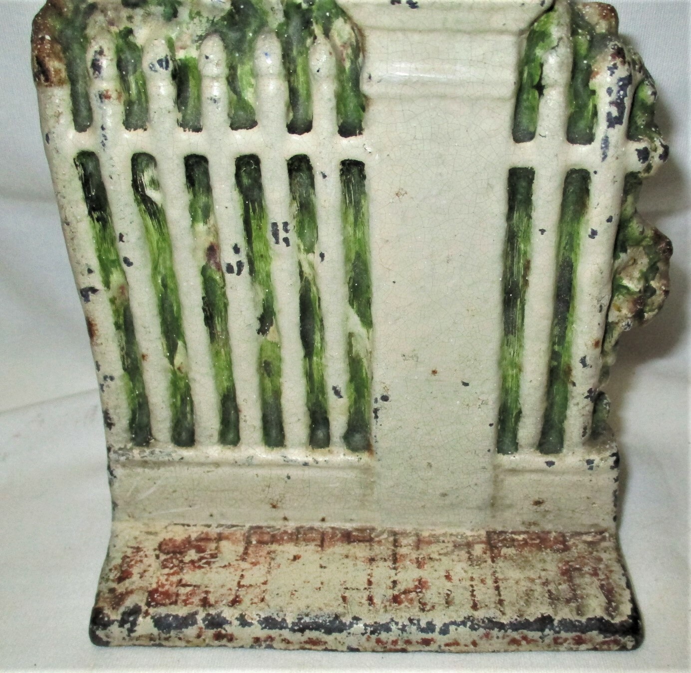 ANTIQUE SARAH W. SYMONDS SALEM MASSACHUSETTS CAST IRON FENCE WITCH HOME ...