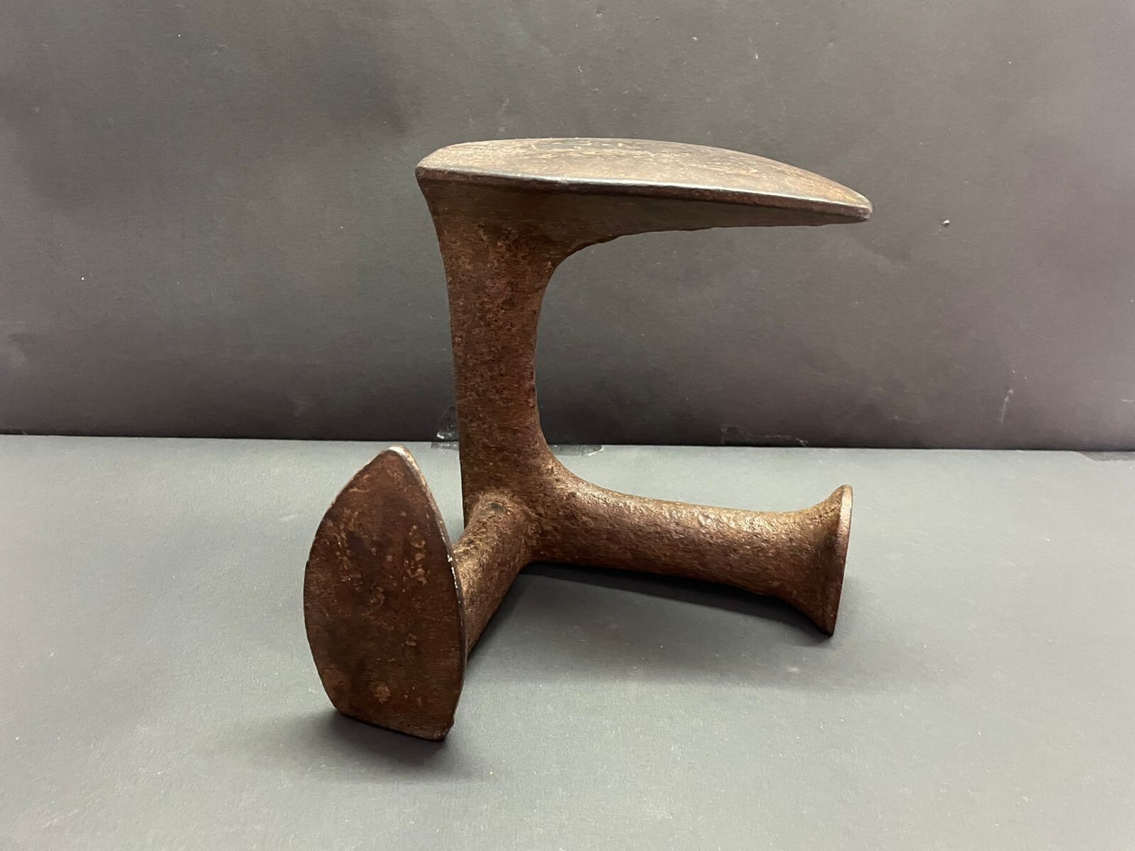 Old Cast Iron Three-Footed Cobblers Shoemaker Anvil Tool Shoe Shine ...