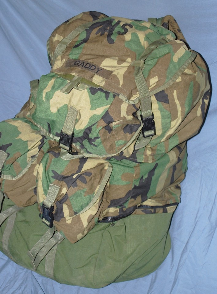 USGI Woodland Camo Crew Equipment Bag Good Condition | eBay
