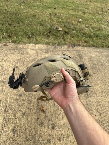 Ops Core Fast Tan SF Bump Helmet Size XL built out with included ...