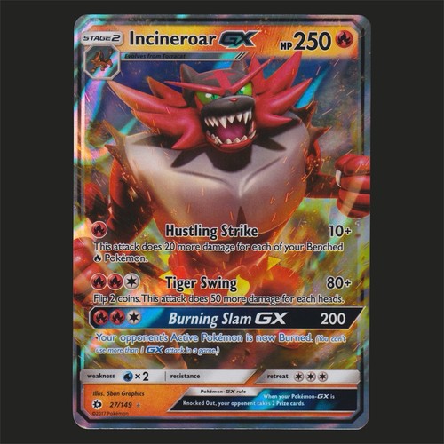 Incineroar GX 27/149 Sun & Moon Base Set 2017 Pokémon TCG NM/LP 🔥 | eBay