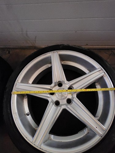 Niche Apex M125 Silver Machined Set of 4 Wheels 20x8.5 5x114.3 *2 Wider ...