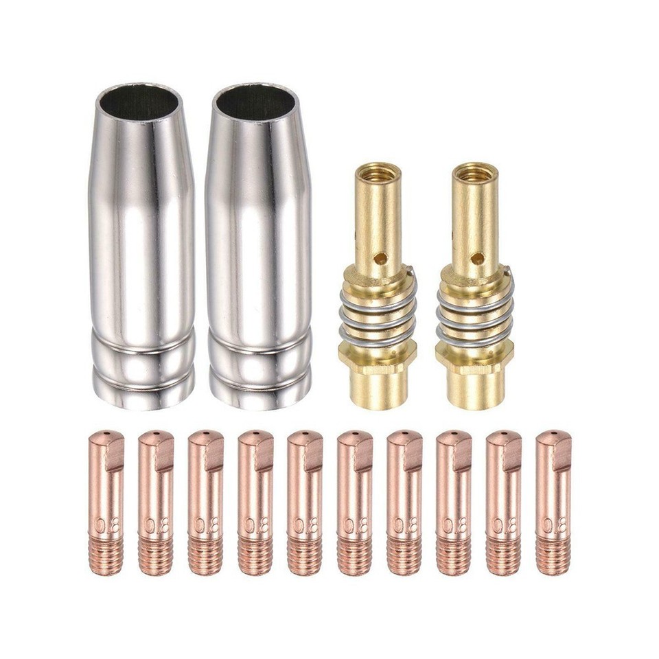 14PCS Welding Accessory Kit with Nozzles and Rods for 15AK MIG MAG ...