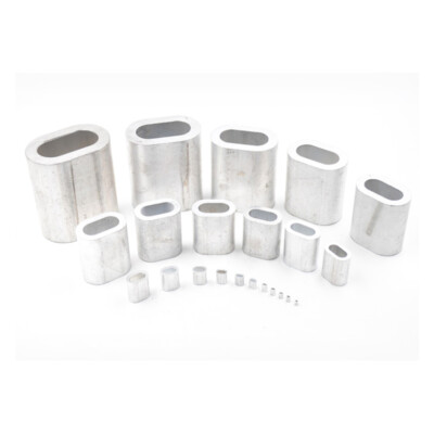 Aluminum Crimping Loop Sleeve 0.5mm-26mm Wire Rope Cable Alu Oval ...