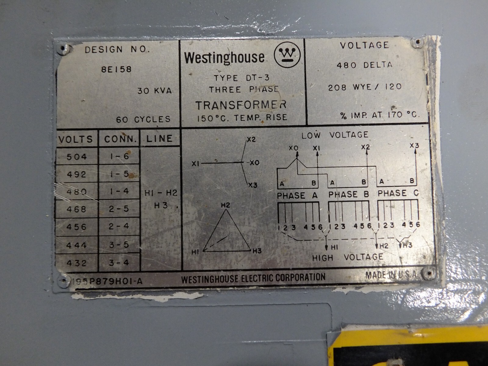 WESTINGHOUSE 30 KVA TRANSFORMER #310 | eBay