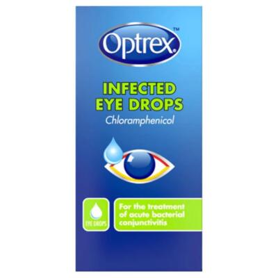 Optrex Infected Eye Drops 10ml | For Treatment of Acute Bacterial ...
