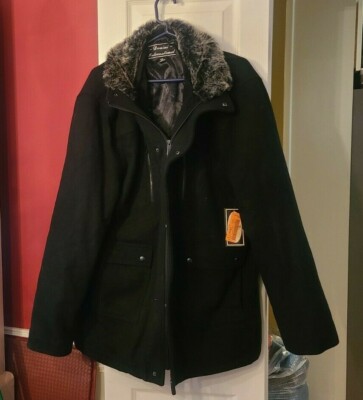 Men's Wool Blend Faux Fur Jacket Domini International New with Tags | eBay