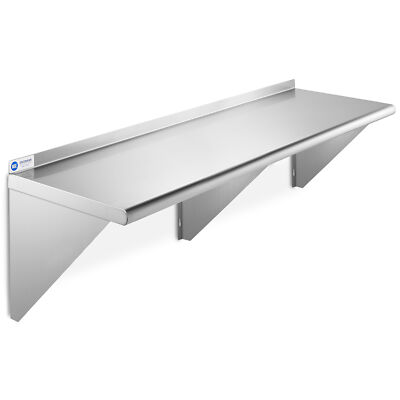 NSF Stainless Steel 18" x 60" Commercial Kitchen Wall Shelf Restaurant ...