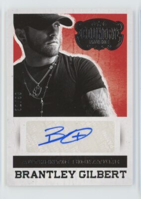 2014 Panini Country Music Signatures Silver Auto #S-BG Brantley Gilbert ...