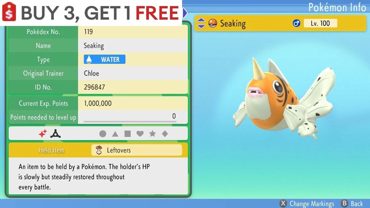 Shiny Seaking Pokemon