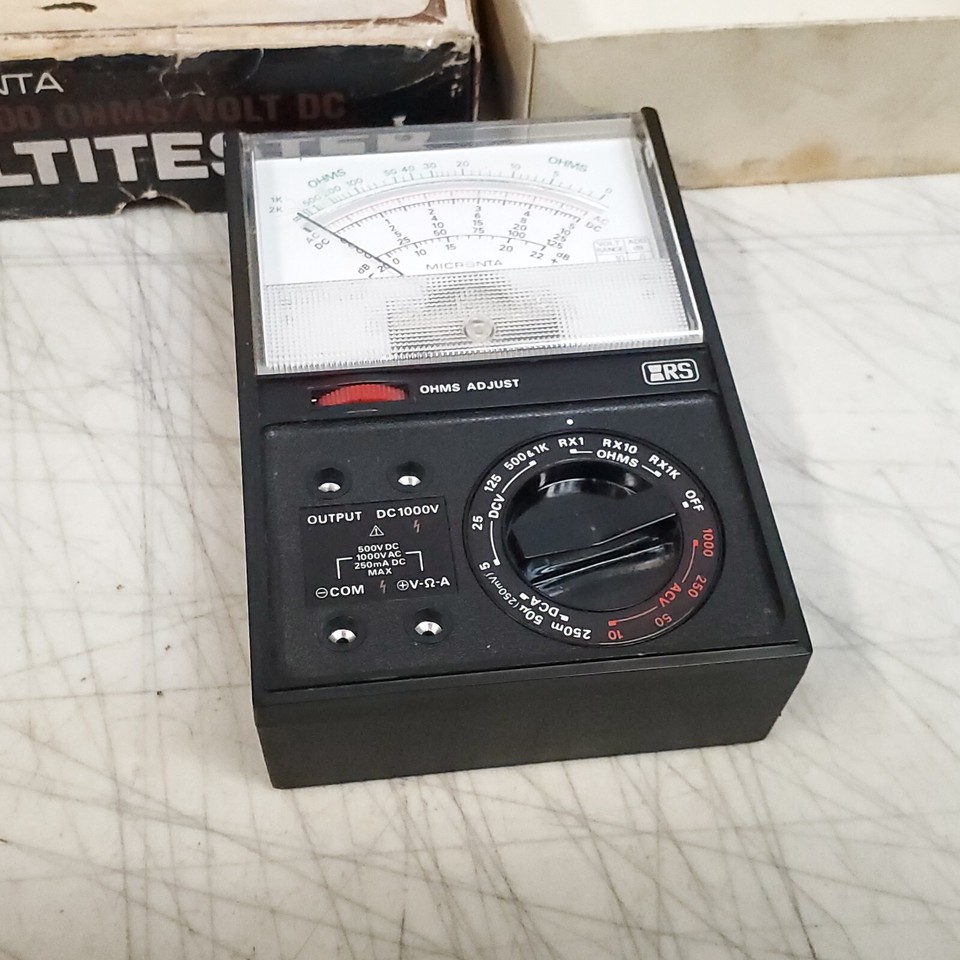 Vintage MICRONTA 22-201U 18-Range Pocket Multimeter - Radio Shack ...