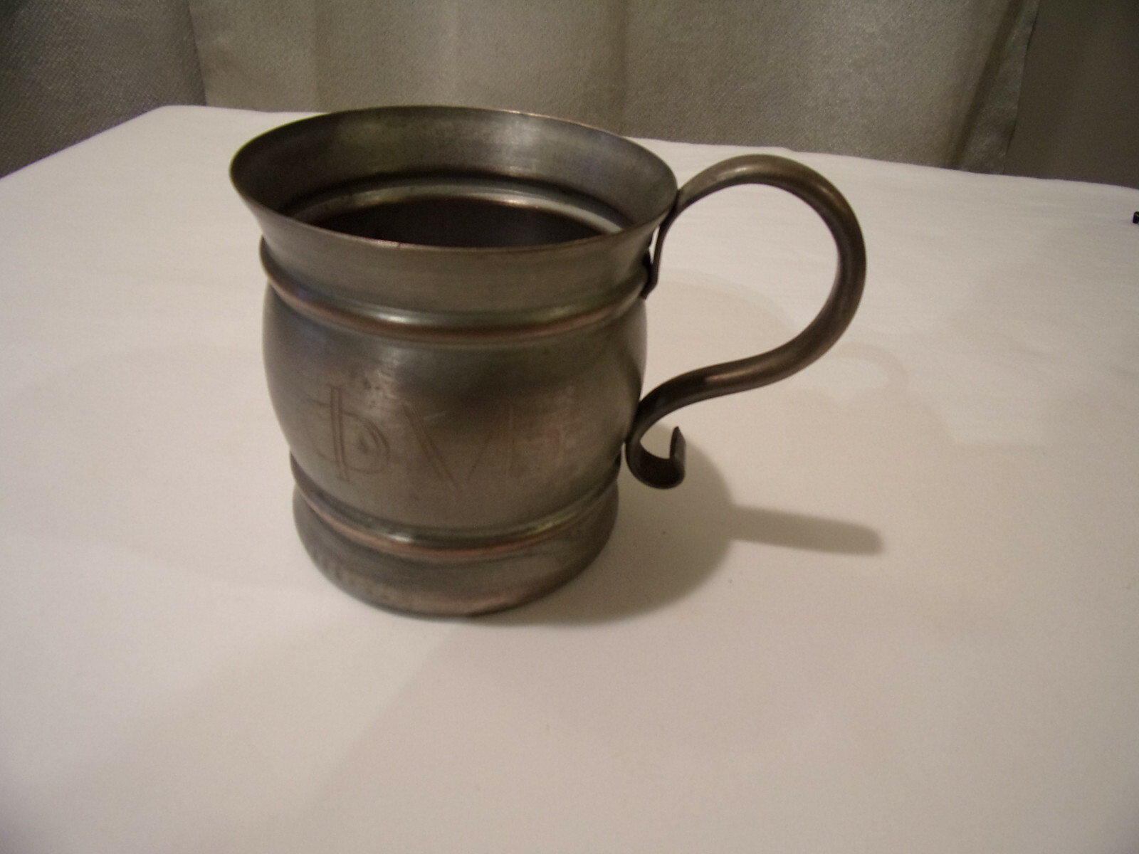 Vintage Copper cup mug mule by Gregorian - Question mark handle nice ...