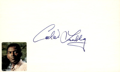 Carl W. Lumbly Signed Auto 3x5 Index Card Men of Honor | eBay