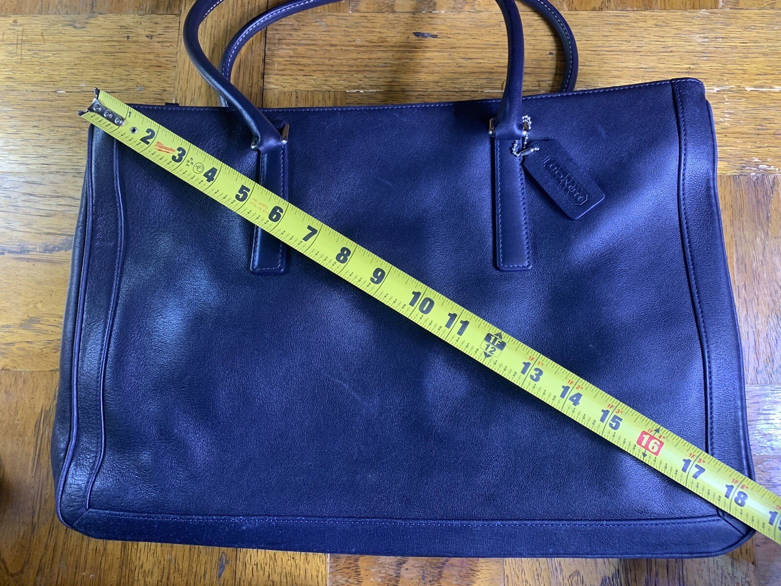 Coach Large Legacy Leather Tote, Vintage, Black,, J2S… - Gem