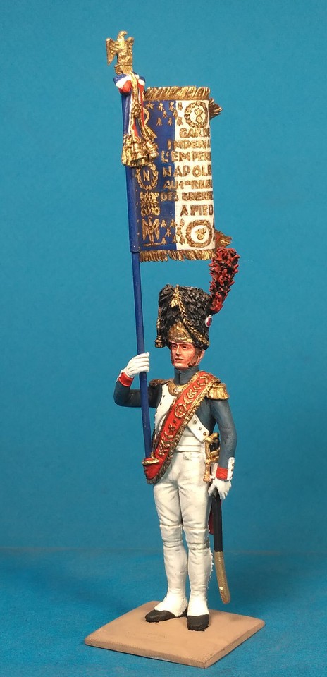 Unassembled French Imperial Guard, White Metal 60 mm Figure kit VID ...