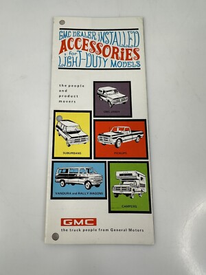 Vintage 1970 GMC Dealer Accessories Consumer Catalog Brochure USA HTF ...