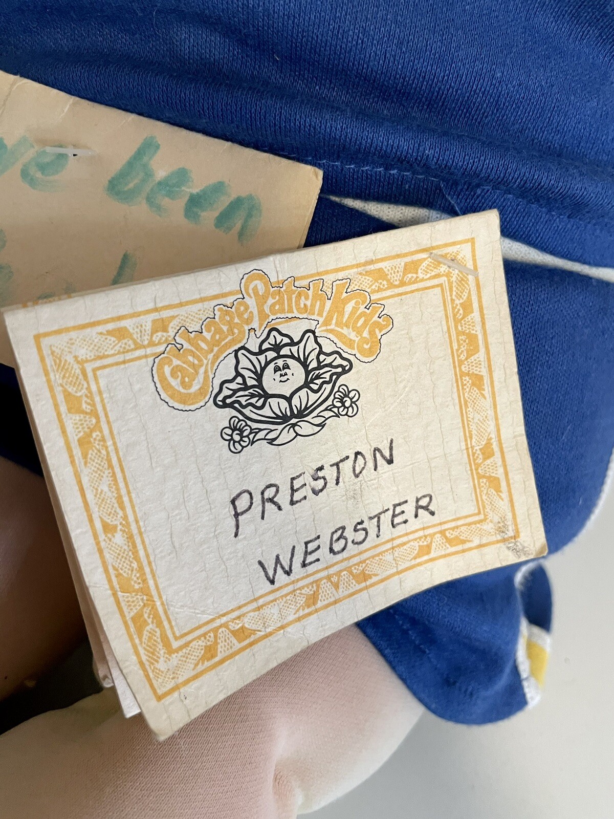 RARE 1987 Cabbage Patch Kid-The Little People Boy Signed-Designer-Soft ...