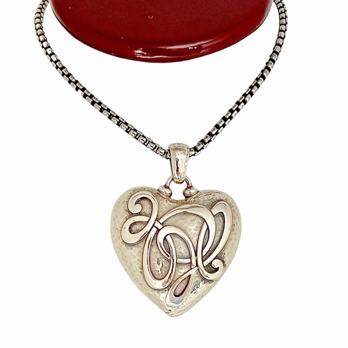 Brighton One Heart Pendant Pendant Silver Necklace for sale online | eBay