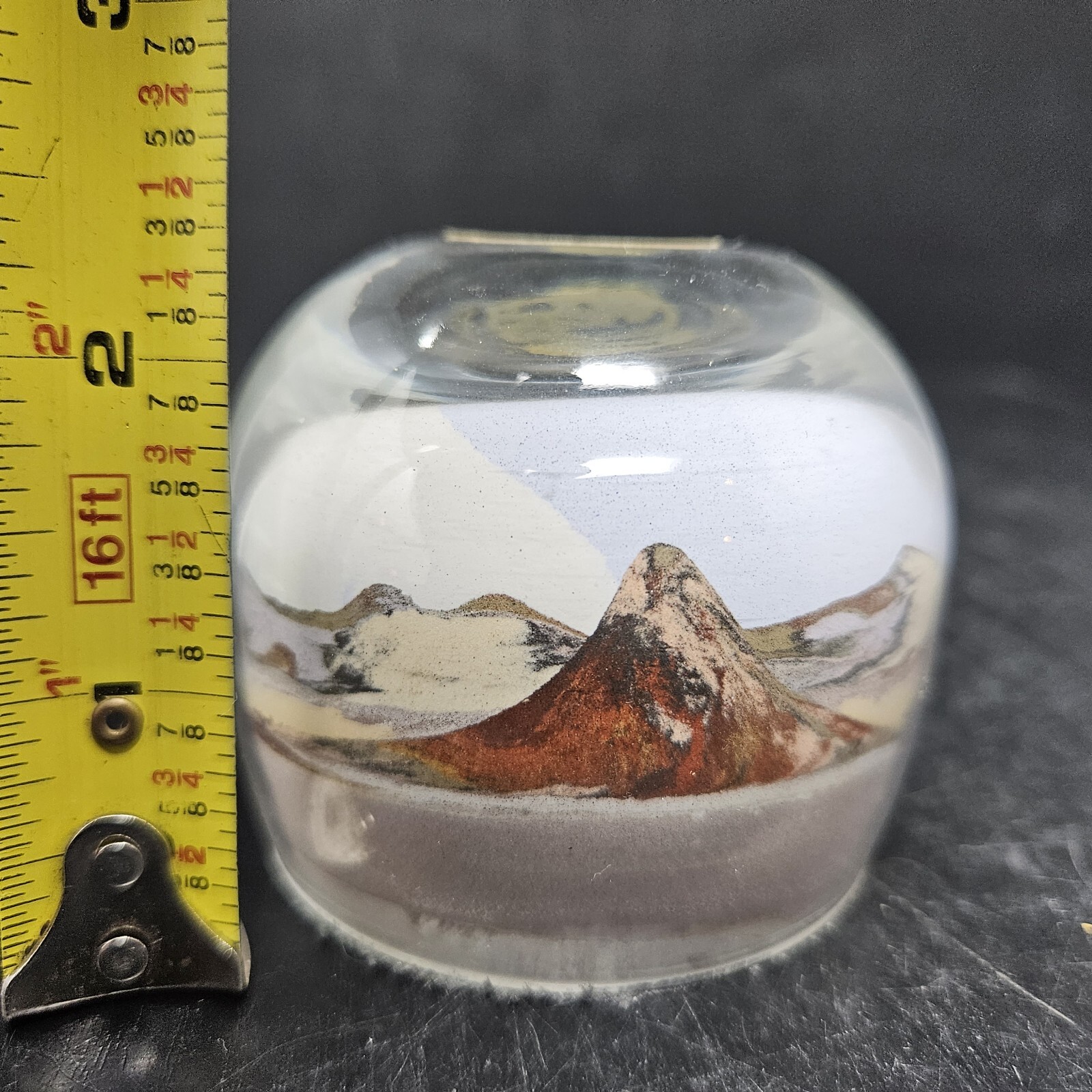 Painted Desert Sand Paperweight Hand Painted By An Arizona Artist 2 1/2 ...