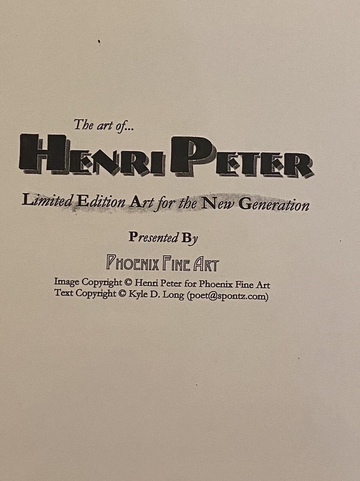 Henri Peter ‘More Than Lovers’ Giclee On Canvas Signed Numbered Limited ...