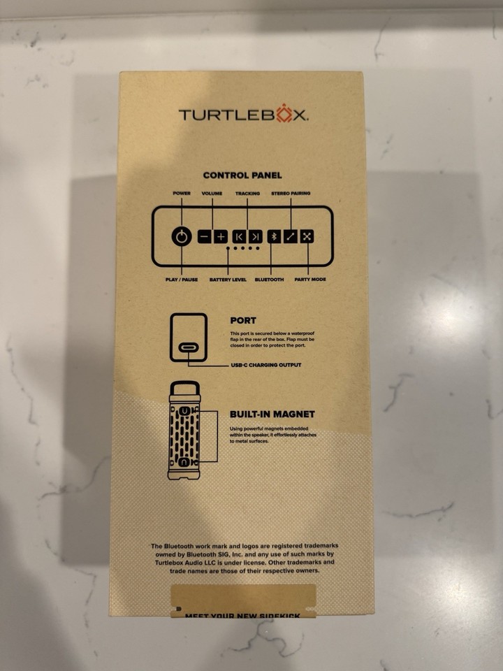Turtlebox Ranger Waterproof Speaker Gray - Brand New In Box | eBay