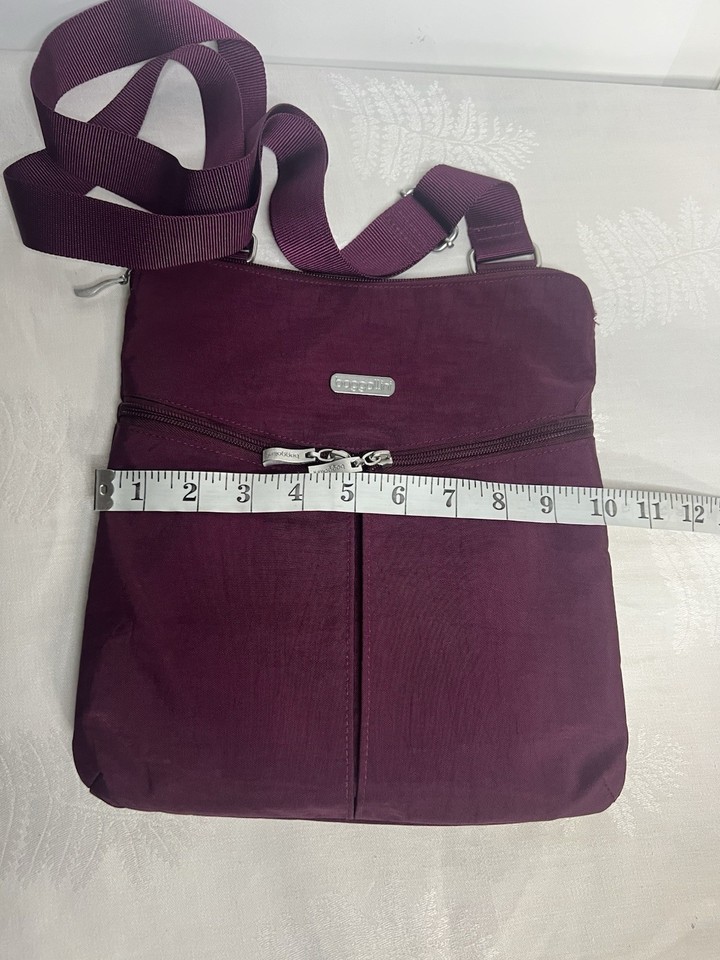 Baggallini Horizon Crossbody Travel Bag Purse Burgundy Maroon Women | eBay