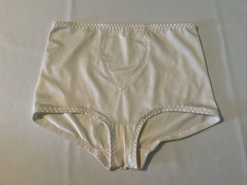 Vintage Shiny White Nylon Tummy Control Shaper Brief Panties Size L | eBay