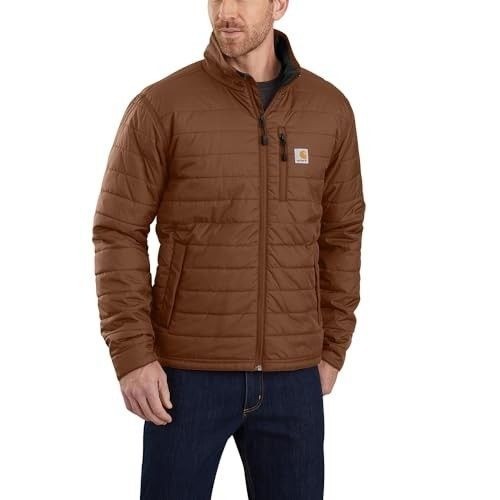 Carhartt Men's Gilliam Rain Defender Insulated Full Zip Jacket Mocha ...