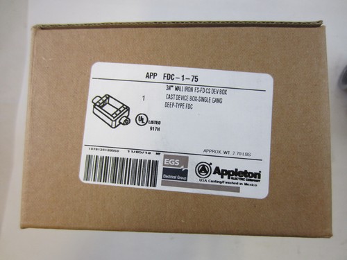 APPLETON FDC175 3/4" TYPE FD BOX FDC-1-75 FDC2 | eBay