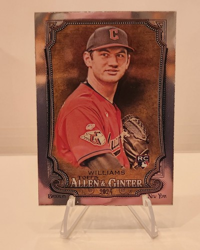 2024 Topps Allen & Ginter Gavin Williams Chrome Rookie #23 Cleveland ...
