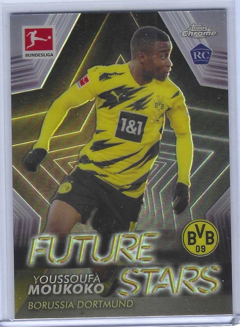 YOUSSOUFA MOUKOKO 2020-21 TOPPS CHROME BUNDESLIGA FUTURE STARS ...