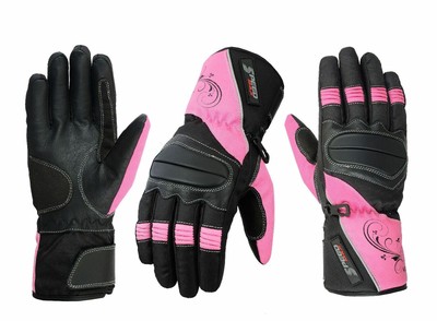 LADIES PINK / BLACK WOMENS MOTORBIKE / MOTORCYCLE / MOTOCROSS TEXTILE ...