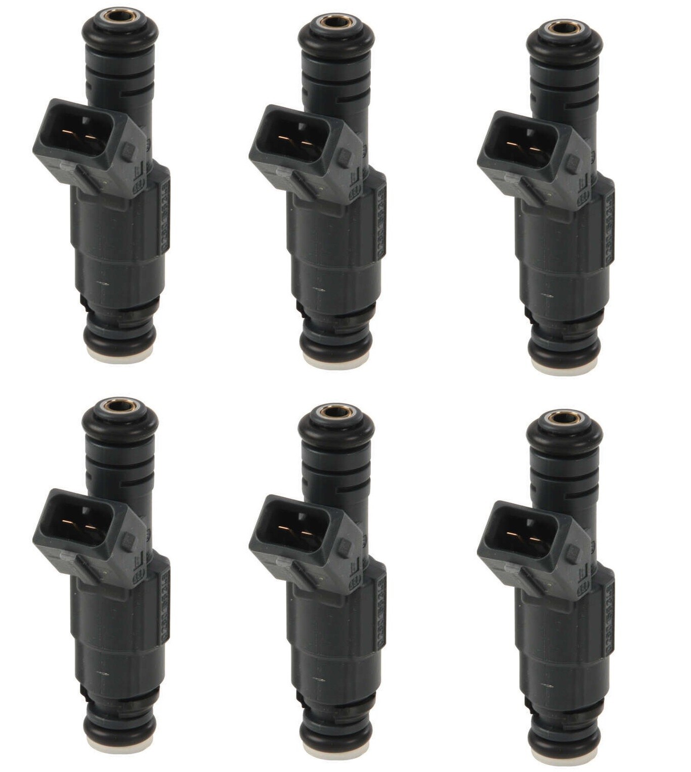 NEW Set of 6 Bosch Fuel Injectors for BMW E30 E34 325i 325is 325iX 525i ...