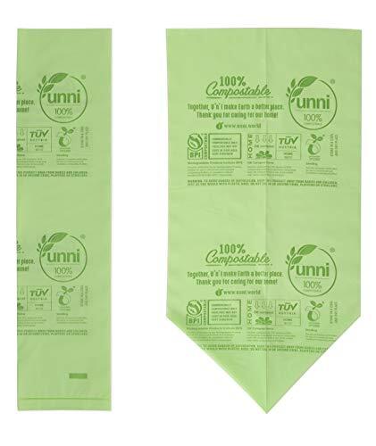 ASTM D6400 100% Compostable Trash Bags 3 Gallon 11.35 Liter 100 Count ...