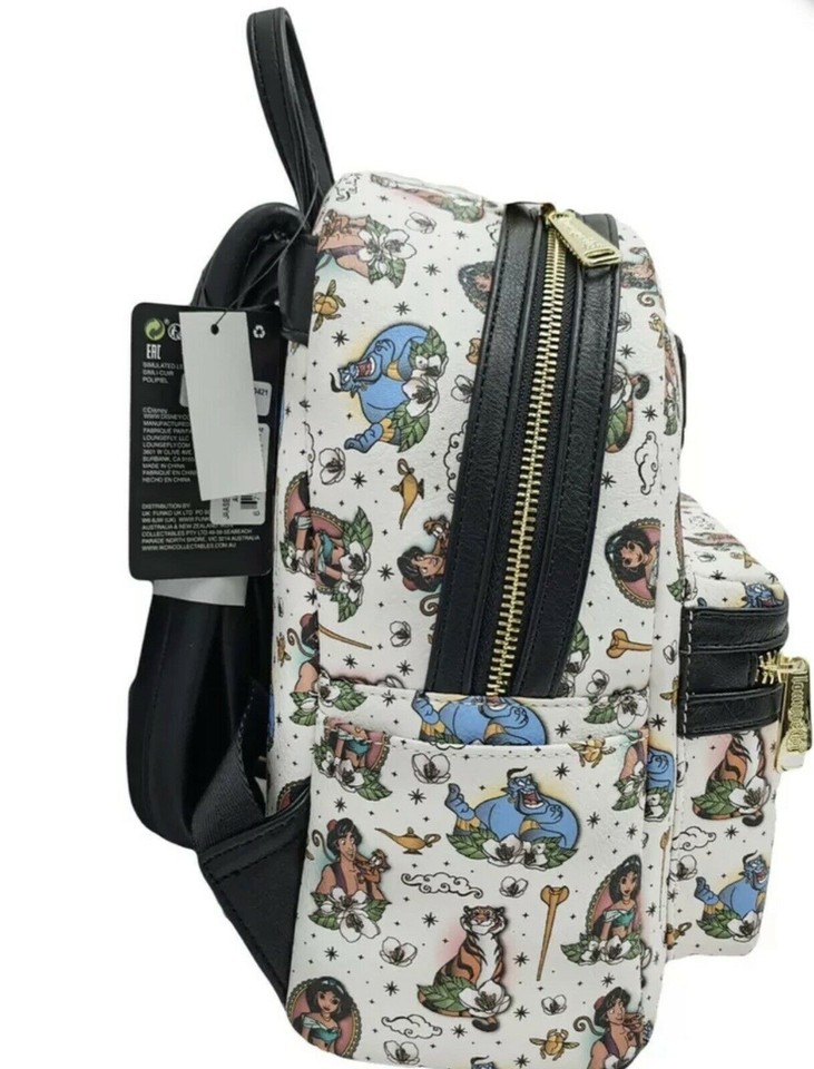 Loungefly Disney’s Aladdin Tattoo AOP Mini Backpack Exclusive NWT | eBay