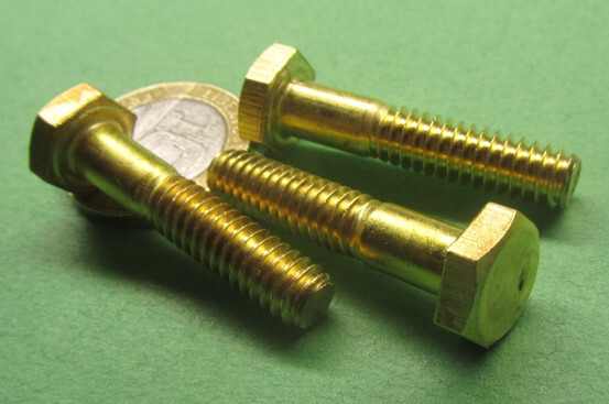Cap Screw Bolt, Partial Thread, Brass, 1/4"-20 x 1.25" Length, 20 pc | eBay