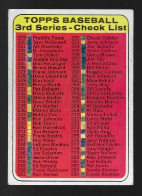 1969 Topps Set Break #214 Checklist 219327 (marked) | eBay