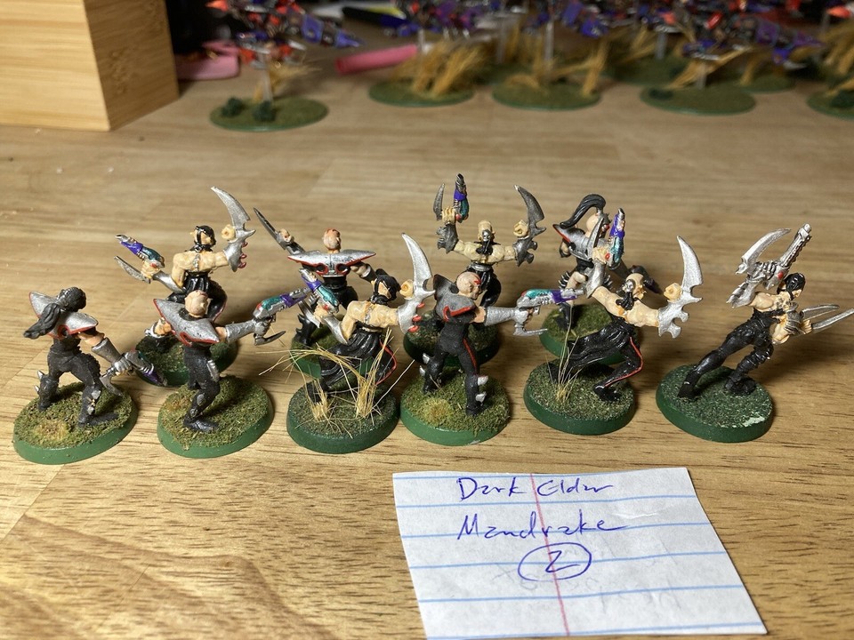 Dark Eldar Mandrakes Warhammer 40K painted metal and plastic rare (10 ...