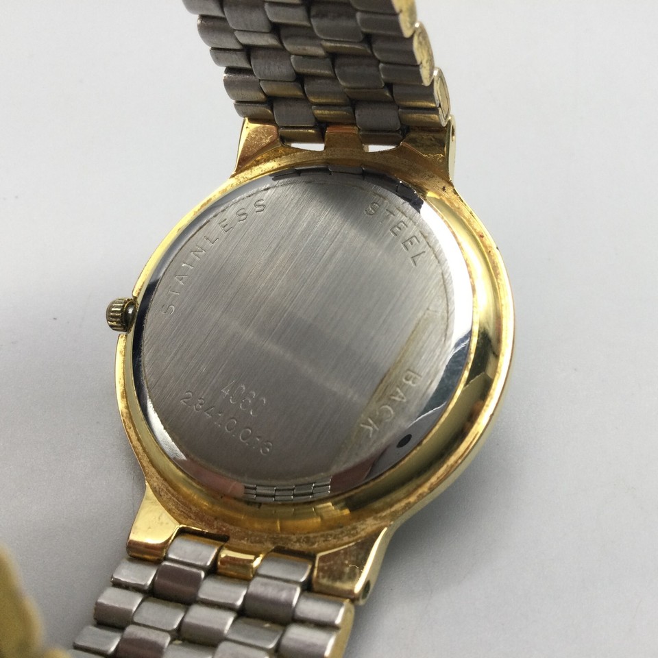 Daniel Mink Watch Women 33mm Gold Tone Date 4060 Swiss Made New Battery ...
