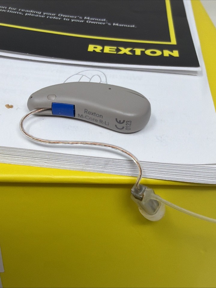 Rexton M-Core R-LI Hearing Aids Pair W/ Charging Case Rarely*Read (need ...