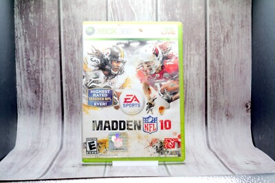 Madden NFL 10 Xbox 360 (Microsoft Xbox 360, 2009) Case and Game only ...