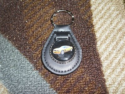 2007 SALEEN PARNELLI JONES MUSTANG BOSS 302 BLACK LEATHER LOGO KEYCHAIN ...