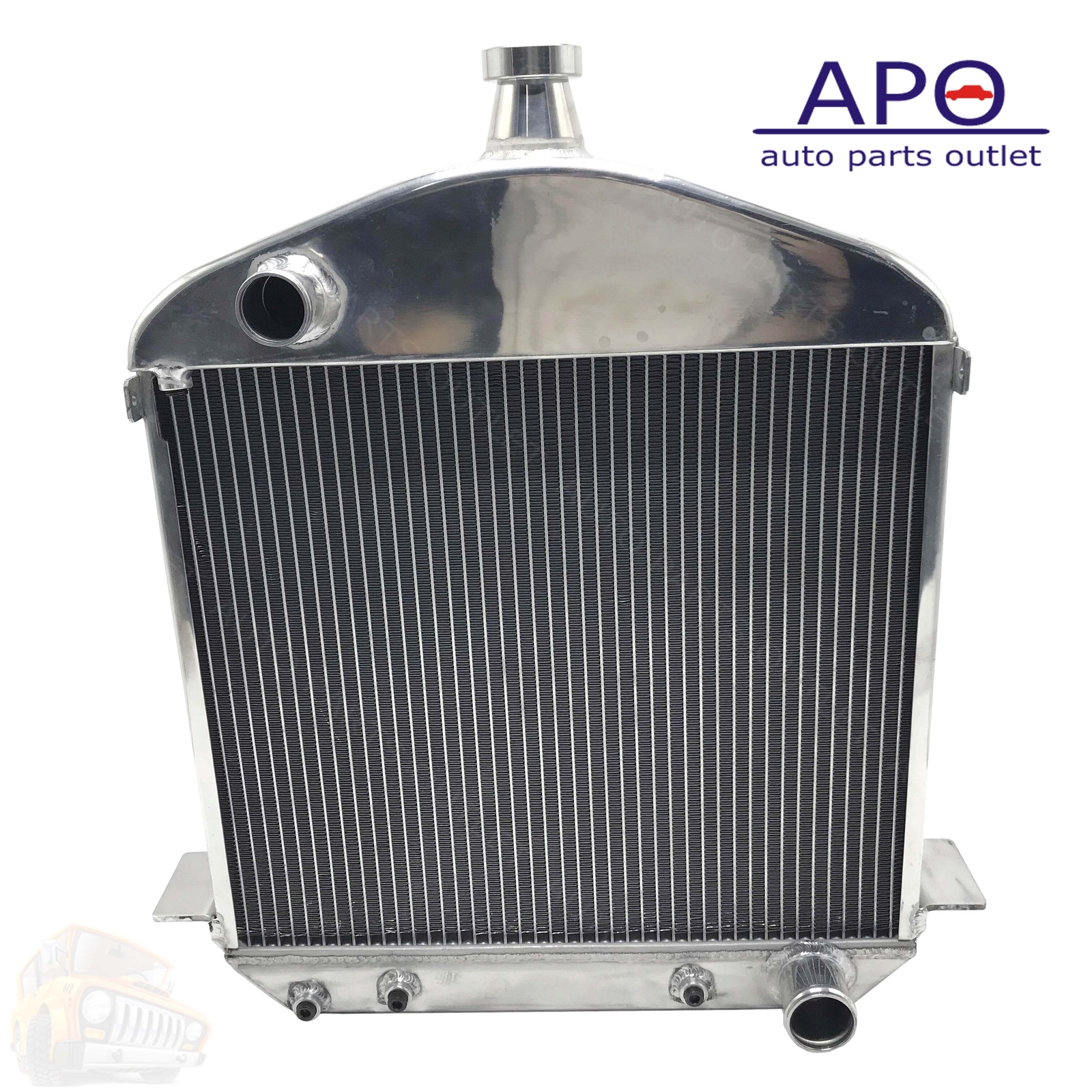 Full Aluminum 2 Row Racing Radiator For 1917-27 Ford T Bucket Model T ...