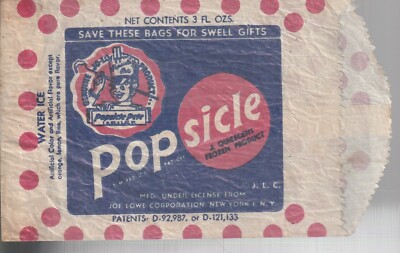 ICE CREAM MEMORABILIA ,WRAPPER , POPSICLE , POPSICLE PETE | eBay