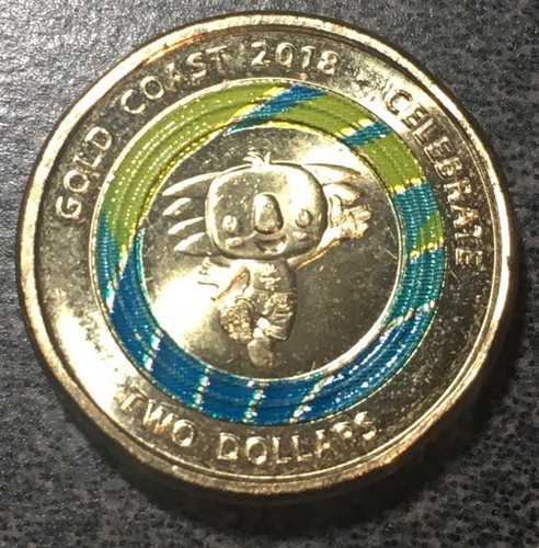 💫Rare 2018 Coin - Blue & Yellow Coin Australian Special Collection $2 ...