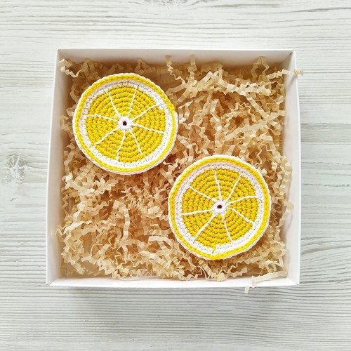 Car Drink Holder Coasters Absorbent Set of 2, 4 Fruit Homemade Funny ...