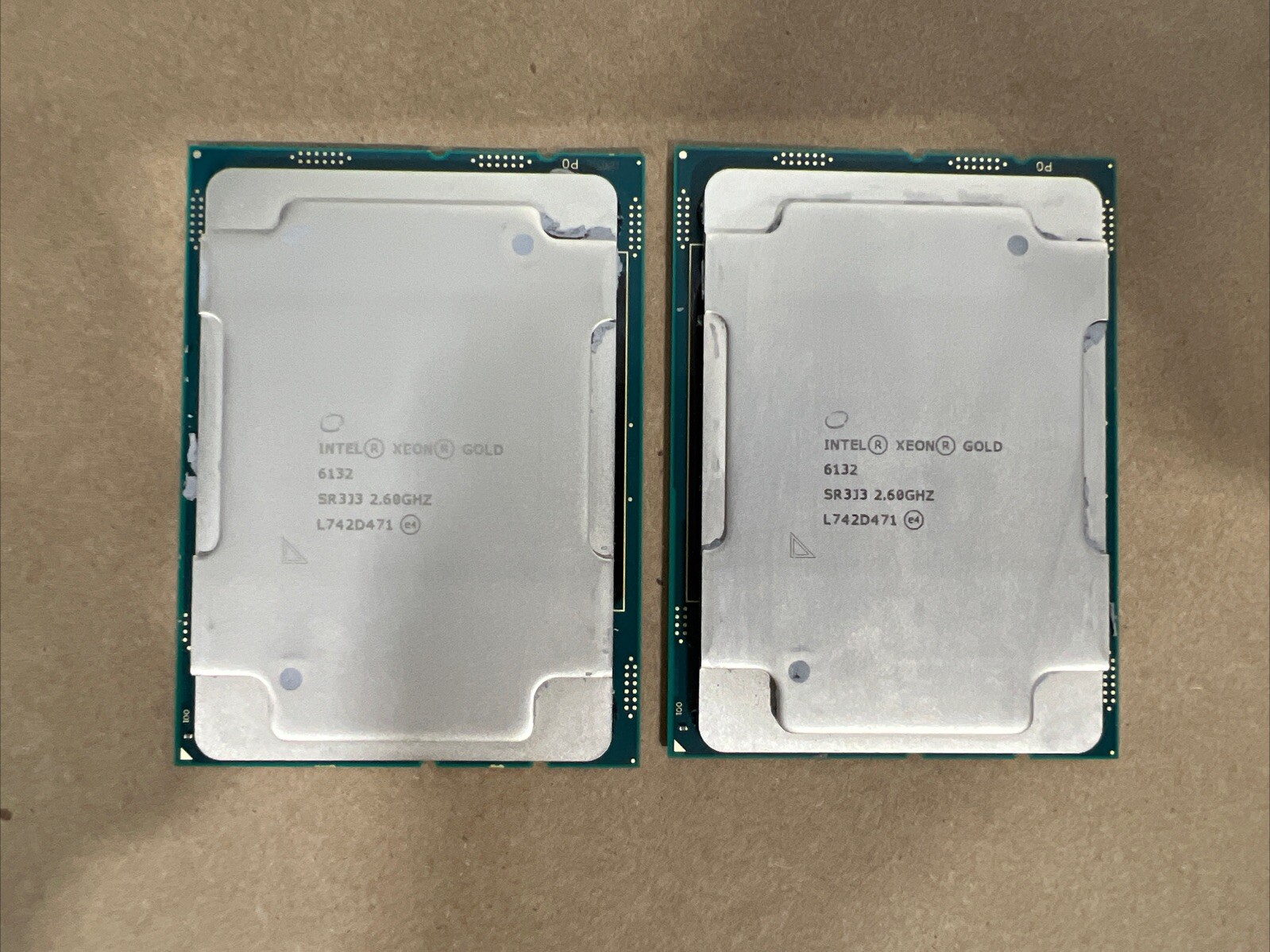 (Lot of 2) Intel Xeon Gold 6132 2.60GHz 14-Core CPU SR3J3 LGA3647 ...