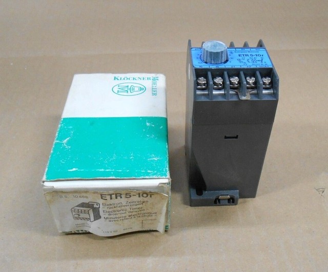 Moeller ETR 5-10r 115v Control Relay ** for sale online | eBay