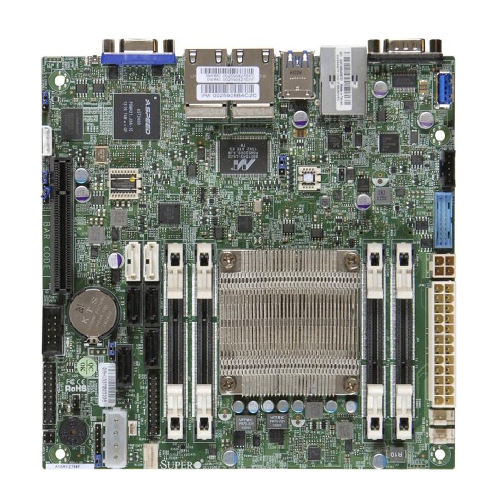 For Supermicro A1SRi-2758F Server Motherboard Single Socket FCBGA-1283 ...